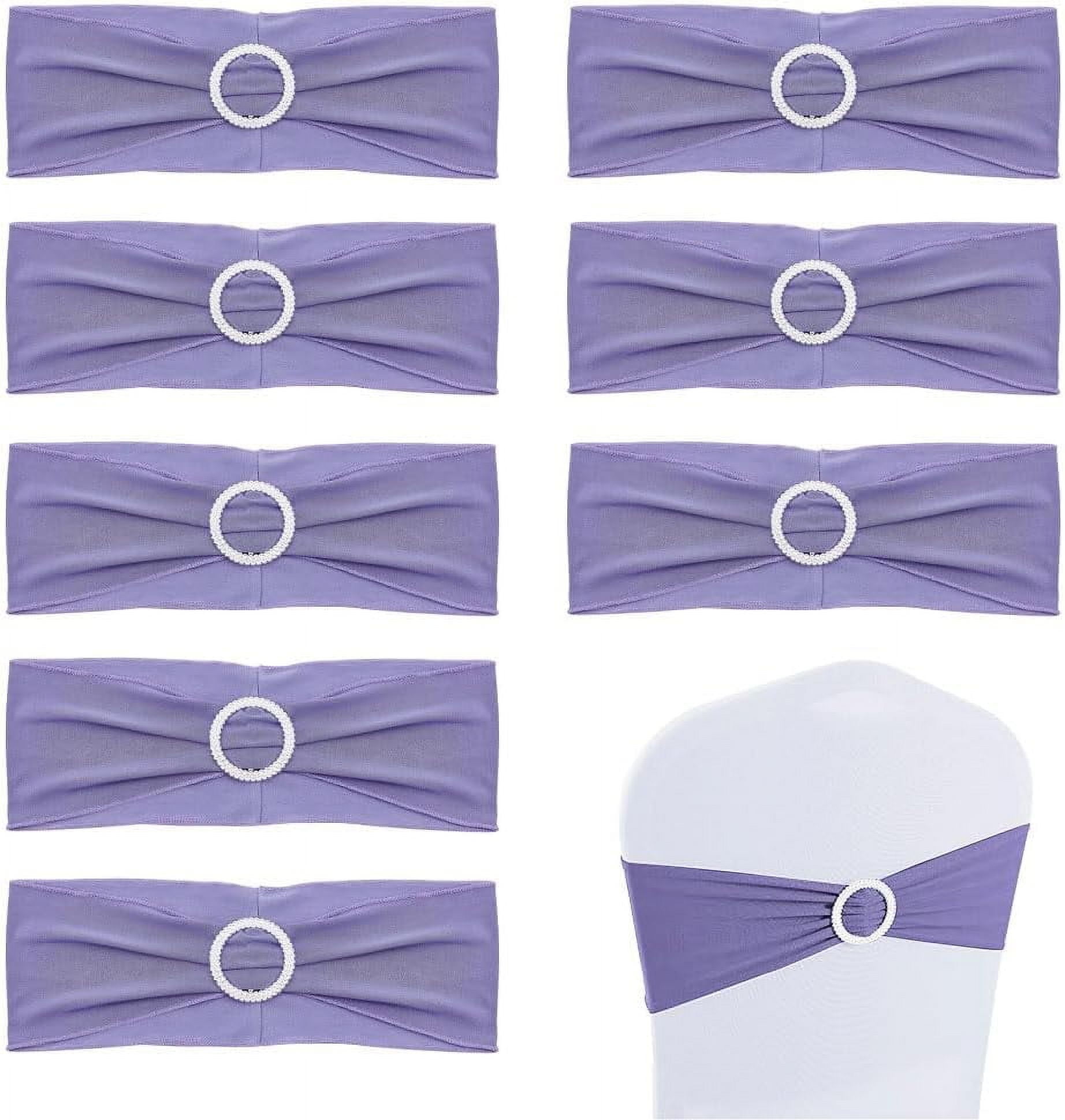 10 Pcs Chair Sashes Bands Elastic Chair Cover Bands with Plastic Buckle ...