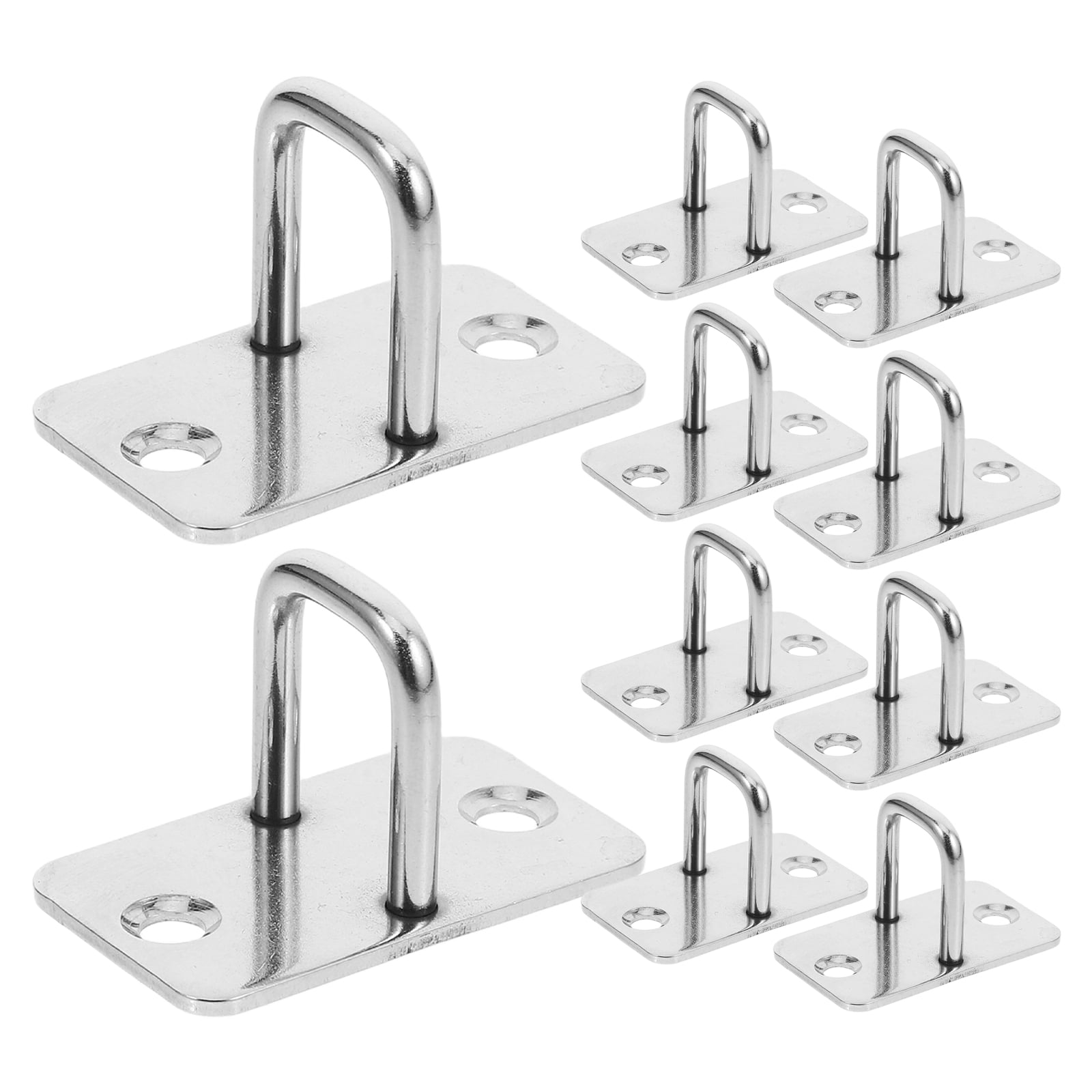 10 Pcs Chassis Lock Gate Lock Stainless Steel Mounting Ring Pad Eye ...
