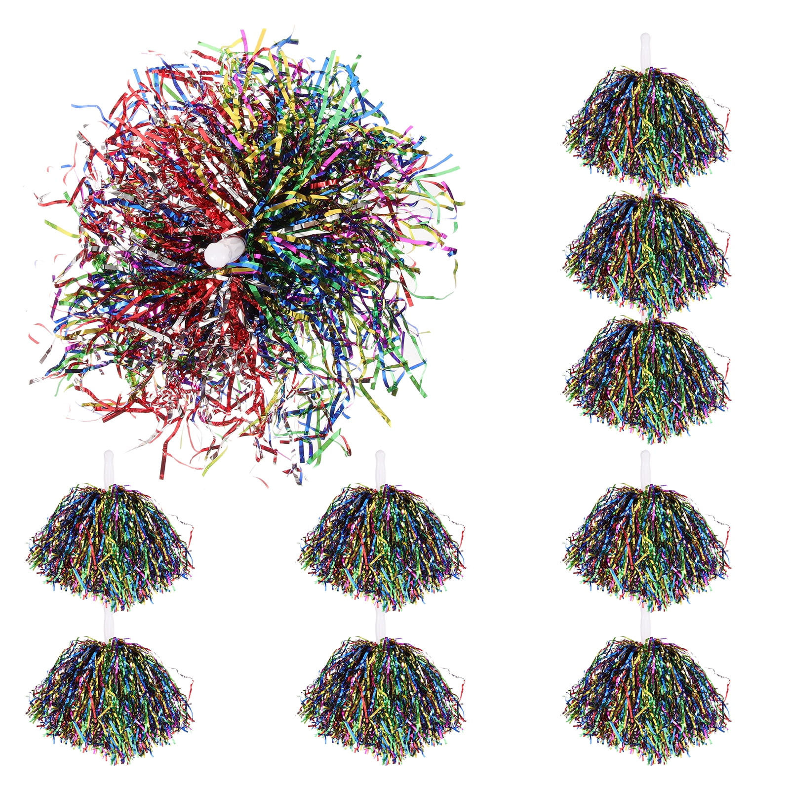 10 Pcs Cheerleader Hand Flowers Colorful Ball Props Cheerleader Pom ...