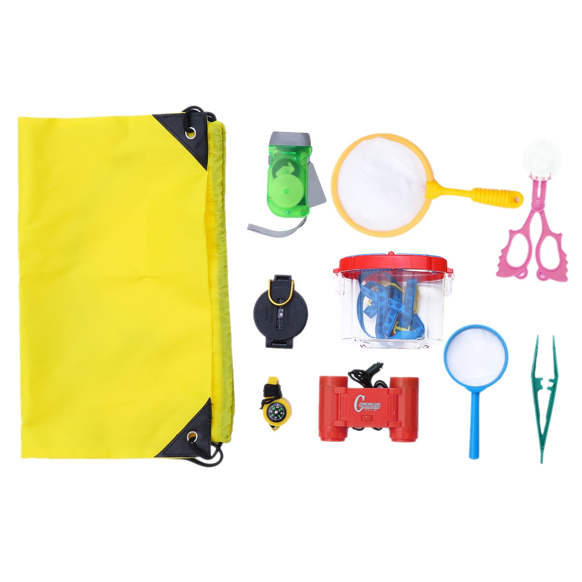 10 Pcs Children Outdoor Exploration Playset Telescope Compass Insect ...