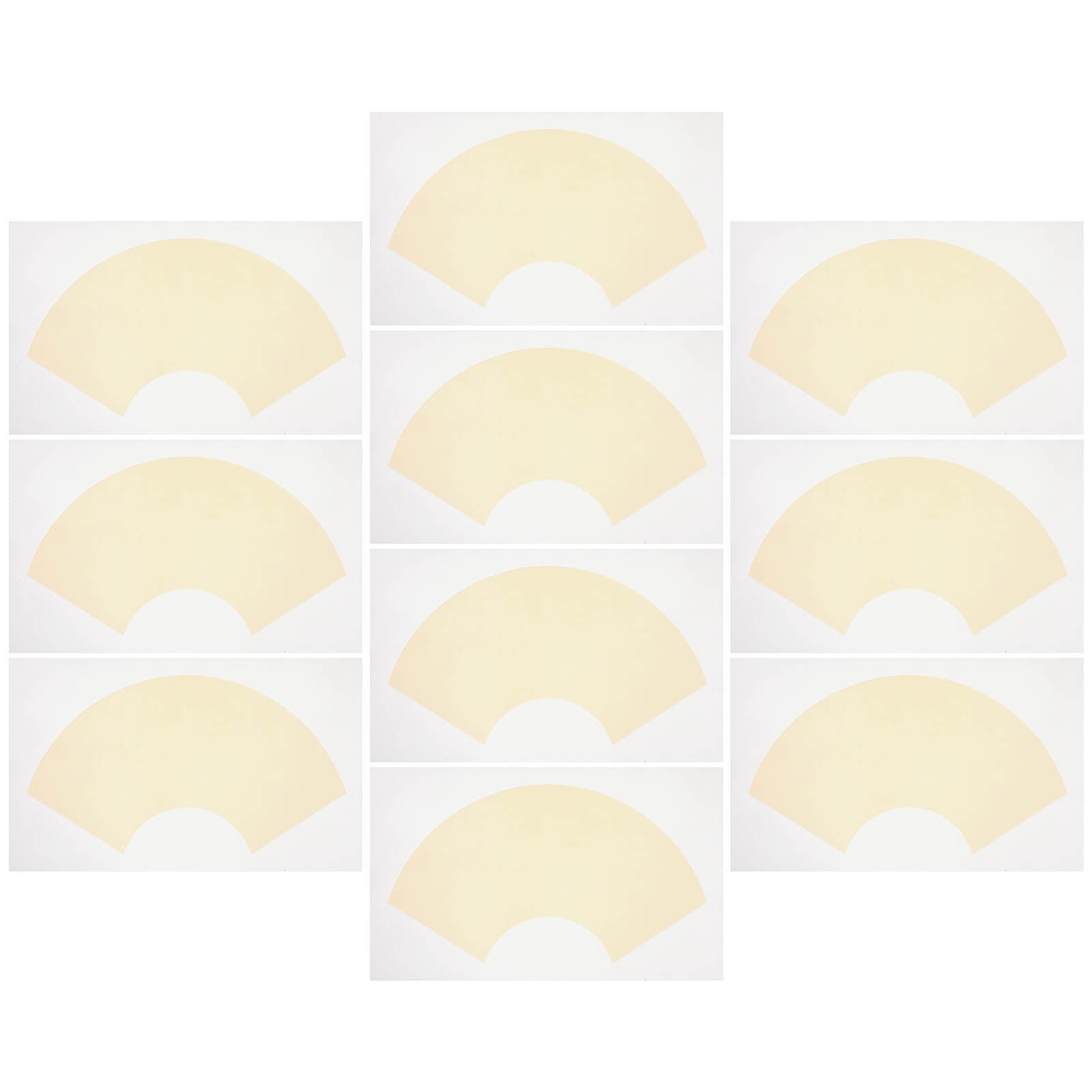 10 Pcs Chinese Calligraphy Drawings Fan Cardboard Rice Paper - Walmart.com