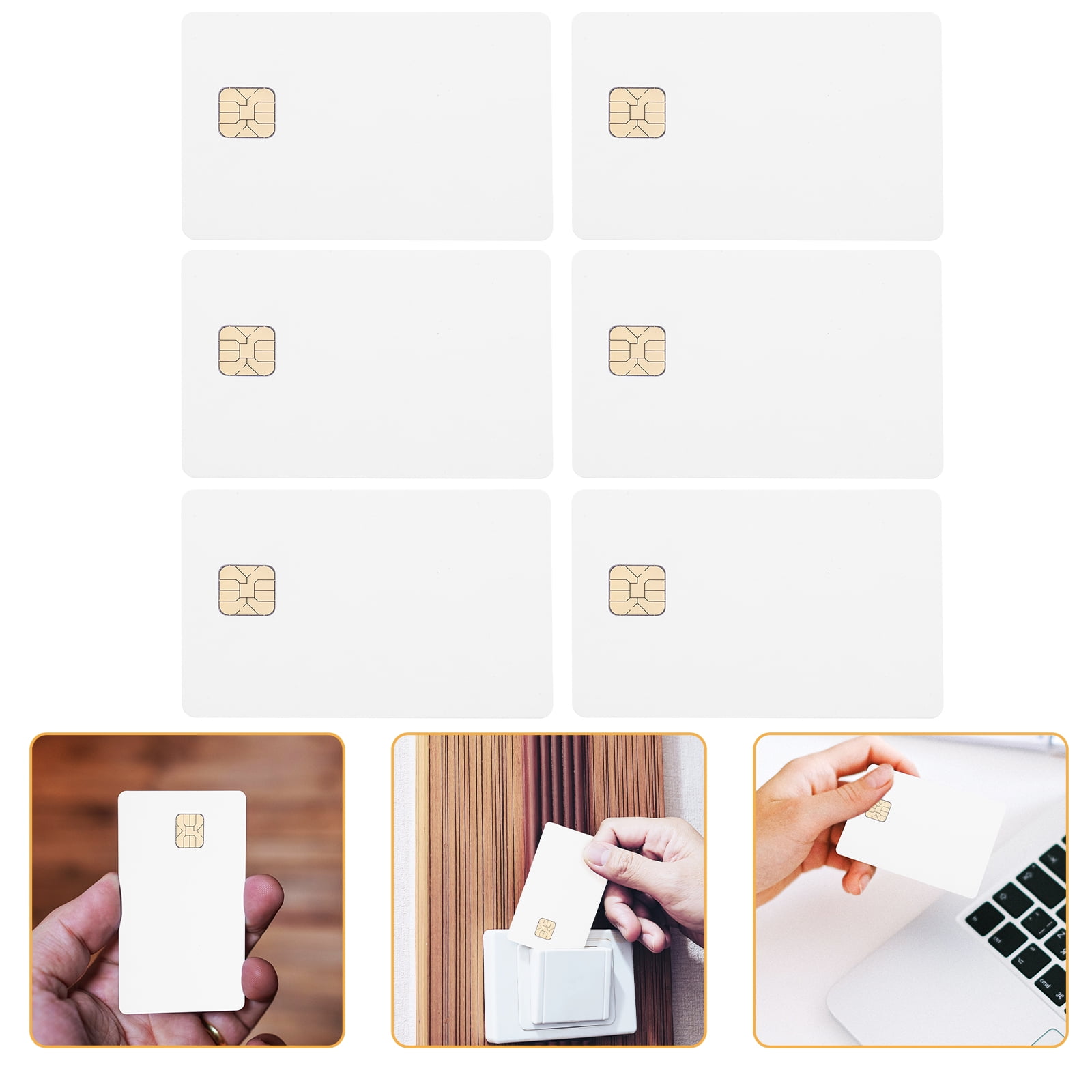 10 Pcs Chips The Corporation Blanks Cards Access Control System Ic Card Blank Card White Card ...