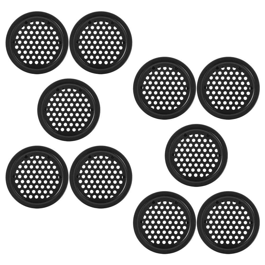 10 Pcs Circular Soffit Vents Stainless Steel Wardrobe Black - Walmart.com