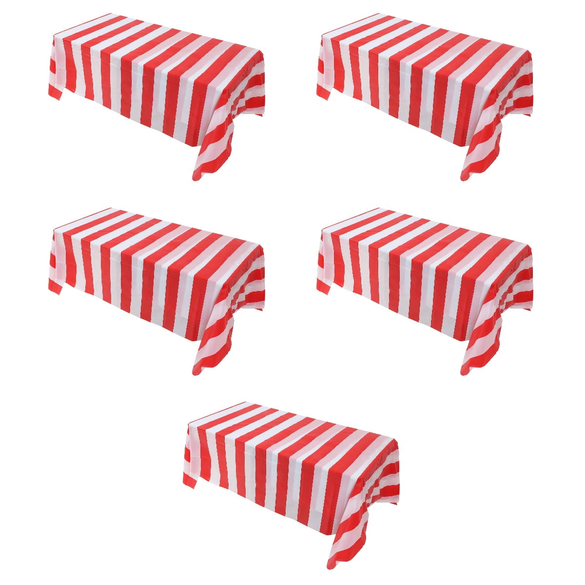 10 Pcs Circus Tablecloth Decor Striped Carnival Theme Party Decorations ...