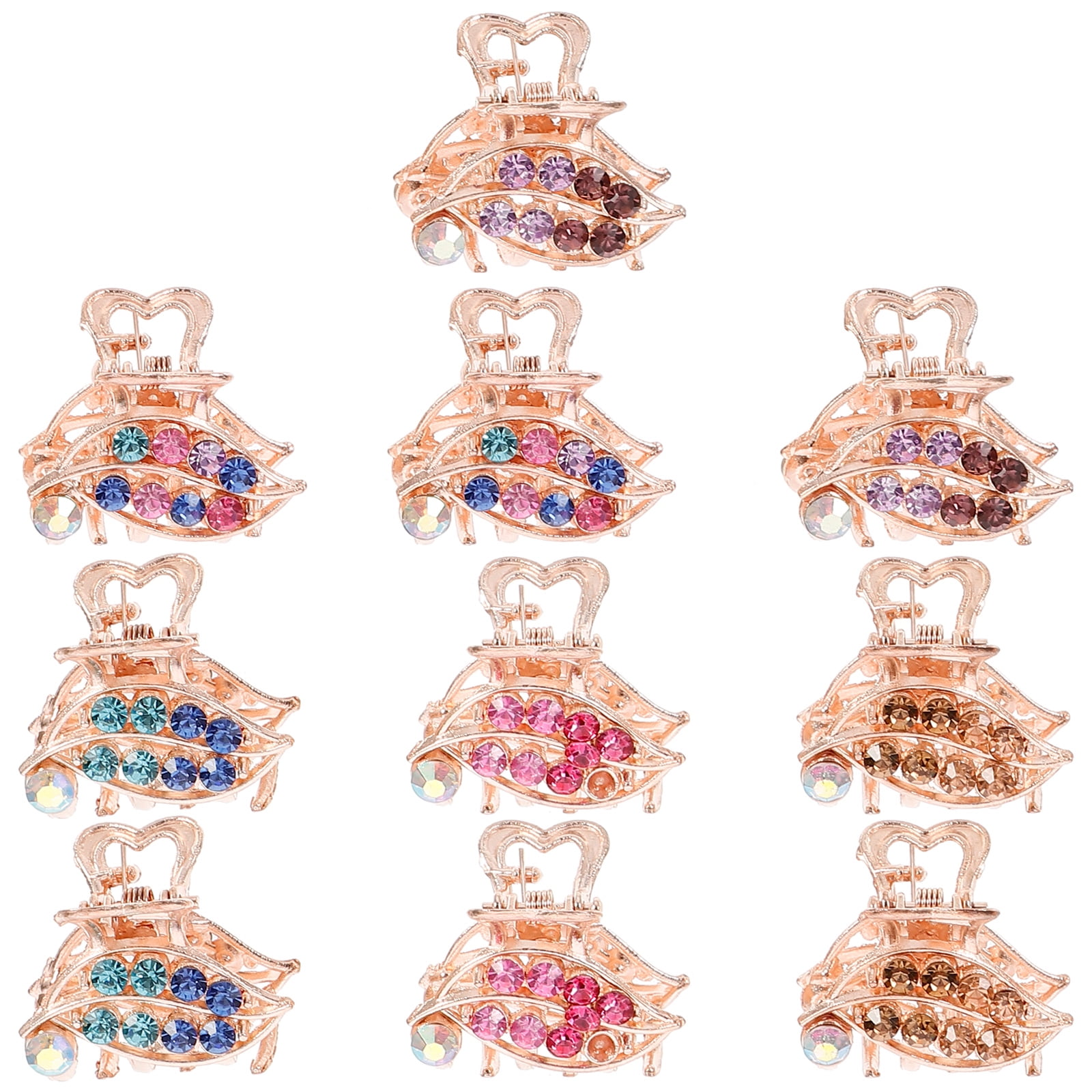 10 Pcs Claw Clip Metal Hairpin Mini Catch Barrette Women's 2.60X2.10X2 ...