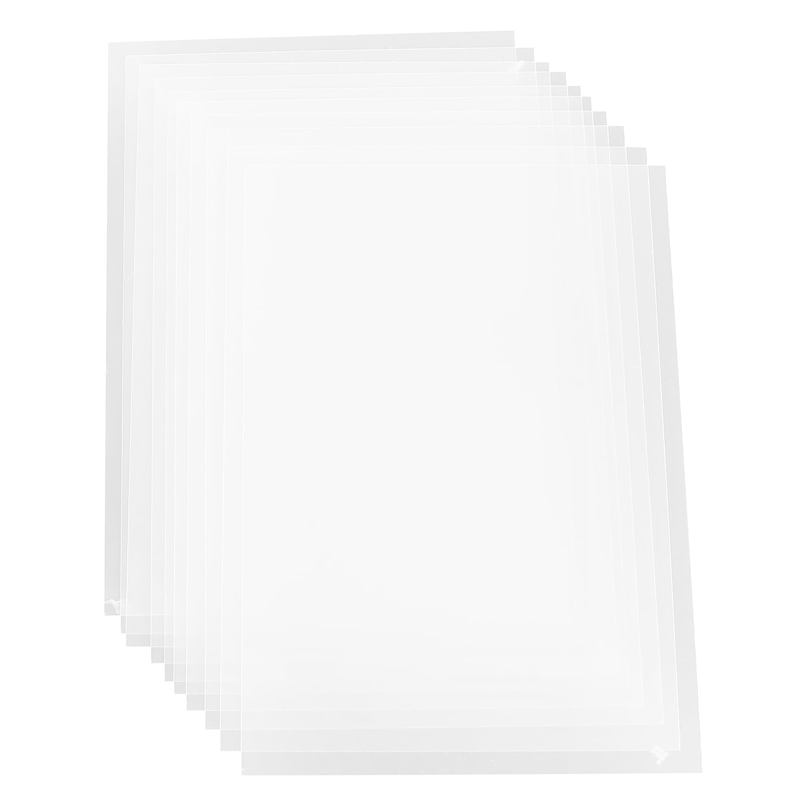 10 Pcs Clear Acrylic Sheet Transparent Poster Board Stickers Glass