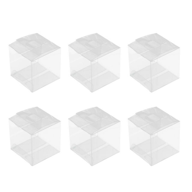10 Pcs Clear Gift Boxes with Lids for Presents Candy Cardboard ...