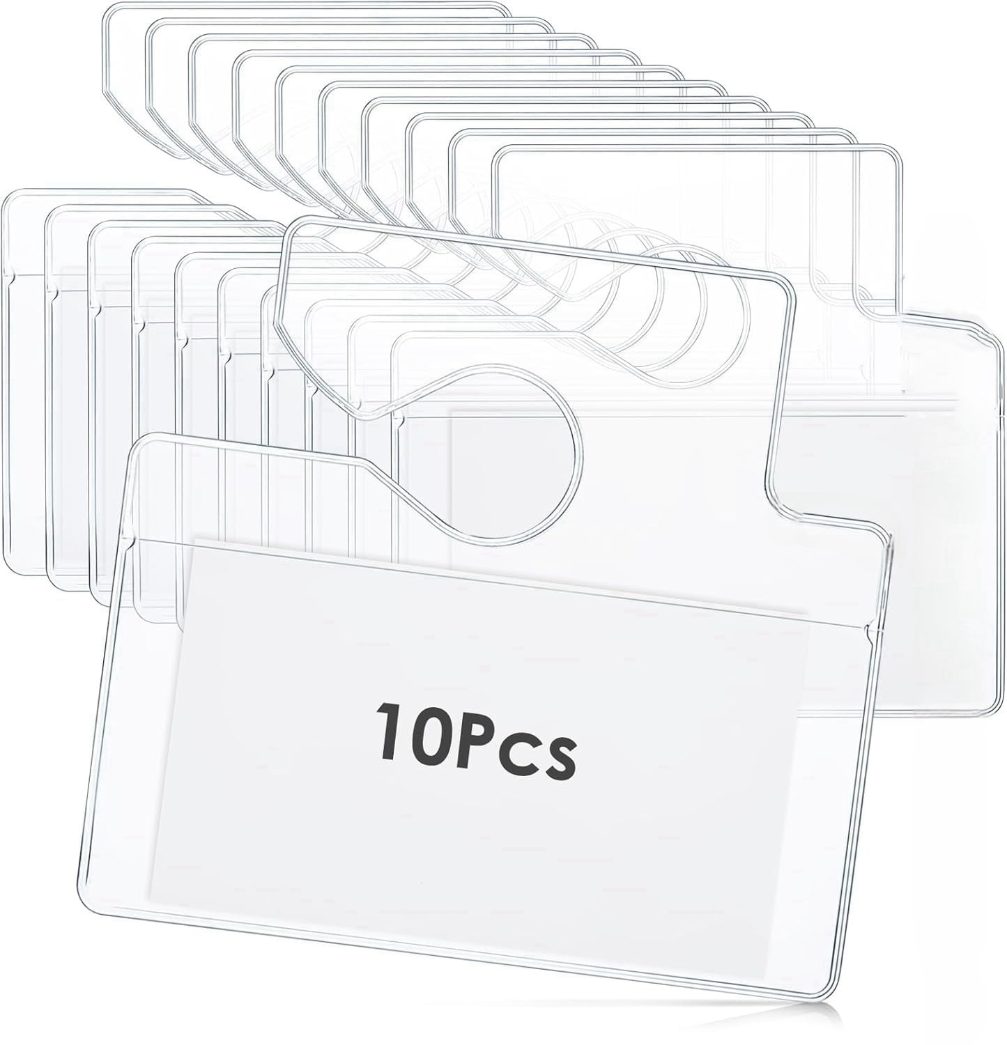 10 Pcs Clear Parking Permit Holder Parking Pass Holder Rearview Mirror ...