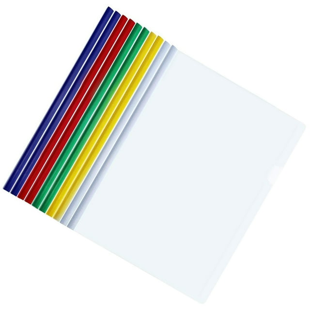 10 Pcs Clear Report Cover Plastic File Folder Paper Folders Covers with ...