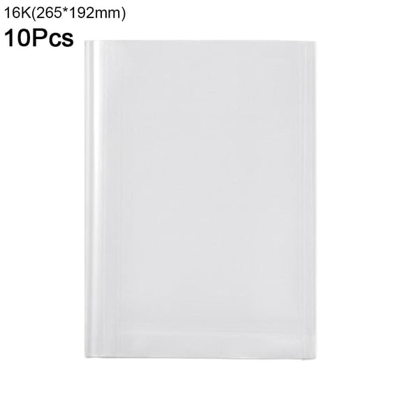 10 Pcs Clear Self-adhesive Book Covers, PP Material 16K A4 Book Sleeves ...