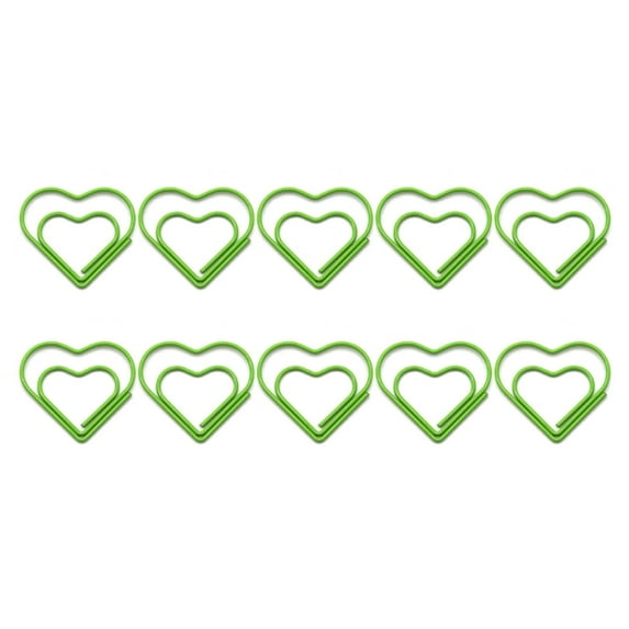 10 Pcs Colorful Decorative Paper Clips Creative Bookmarks Heart Paper ...