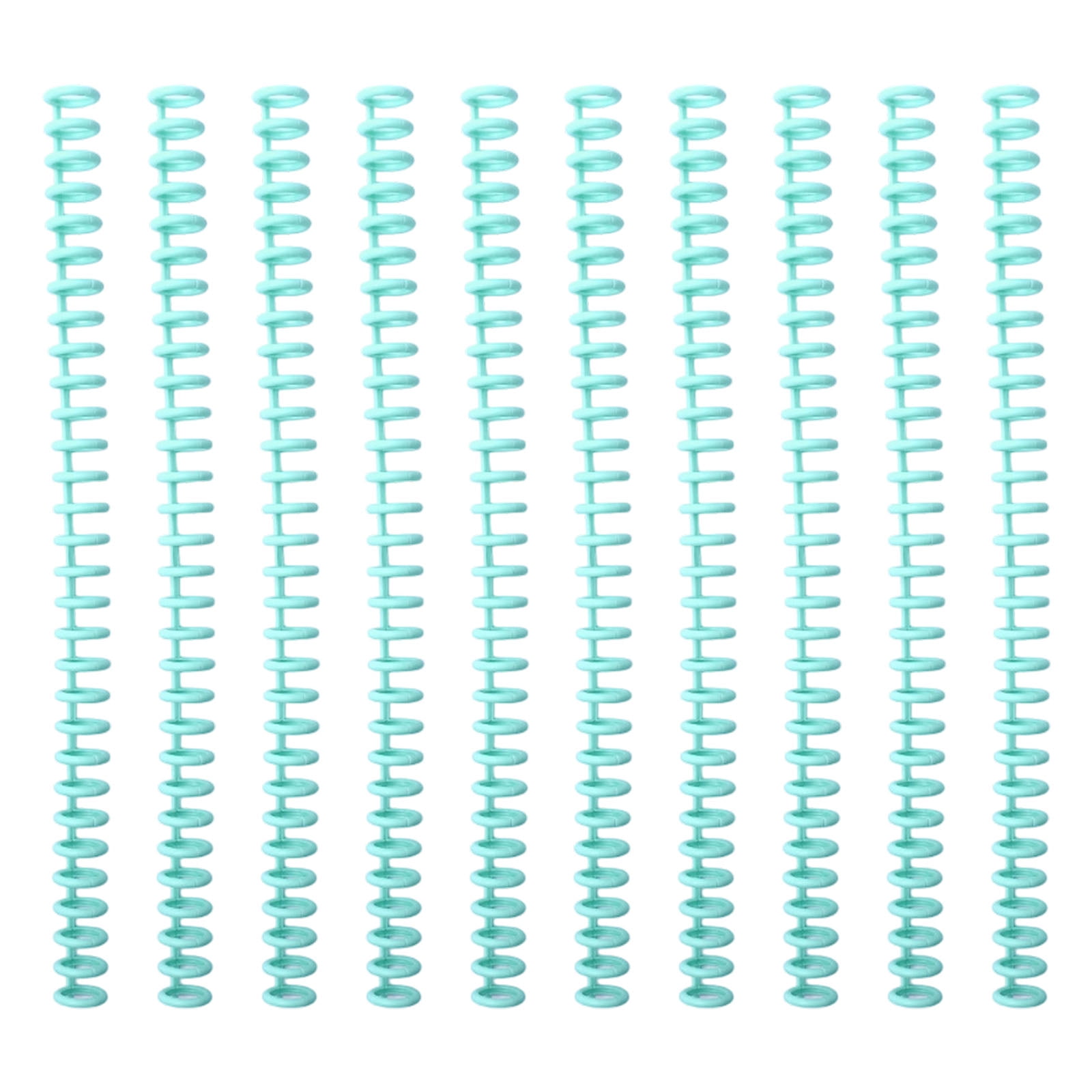 10 Pcs Comb Binding Spines with 30 Rings Plastic Spirals Binding Coils ...