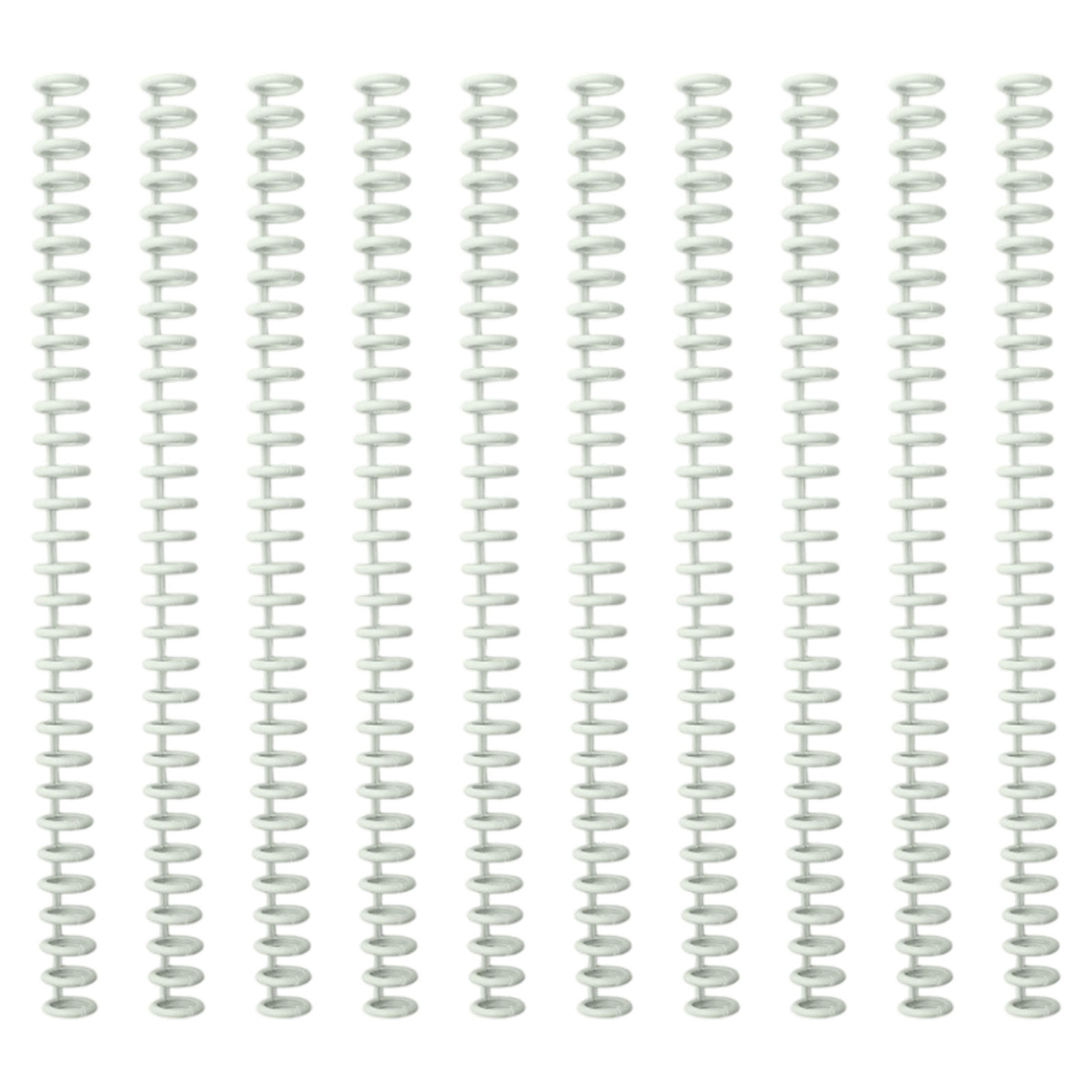 10 Pcs Comb Binding Spines with 30 Rings Plastic Spirals Binding Coils ...