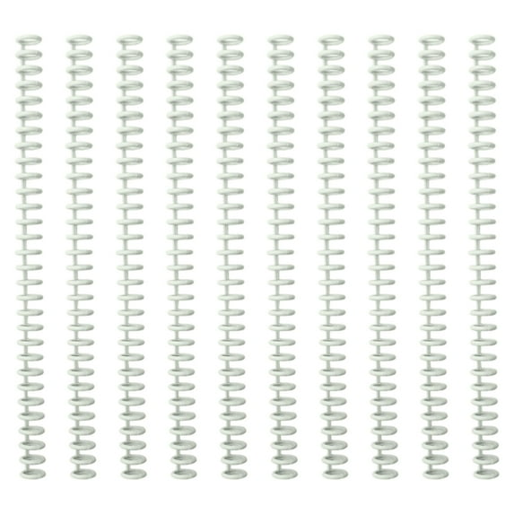10 Pcs Comb Binding Spines with 30 Rings Plastic Spirals Binding Coils ...