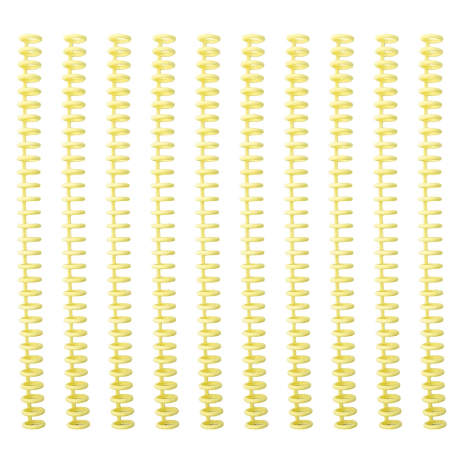 10 Pcs Comb Binding Spines with 30 Rings Plastic Spirals Binding Coils ...