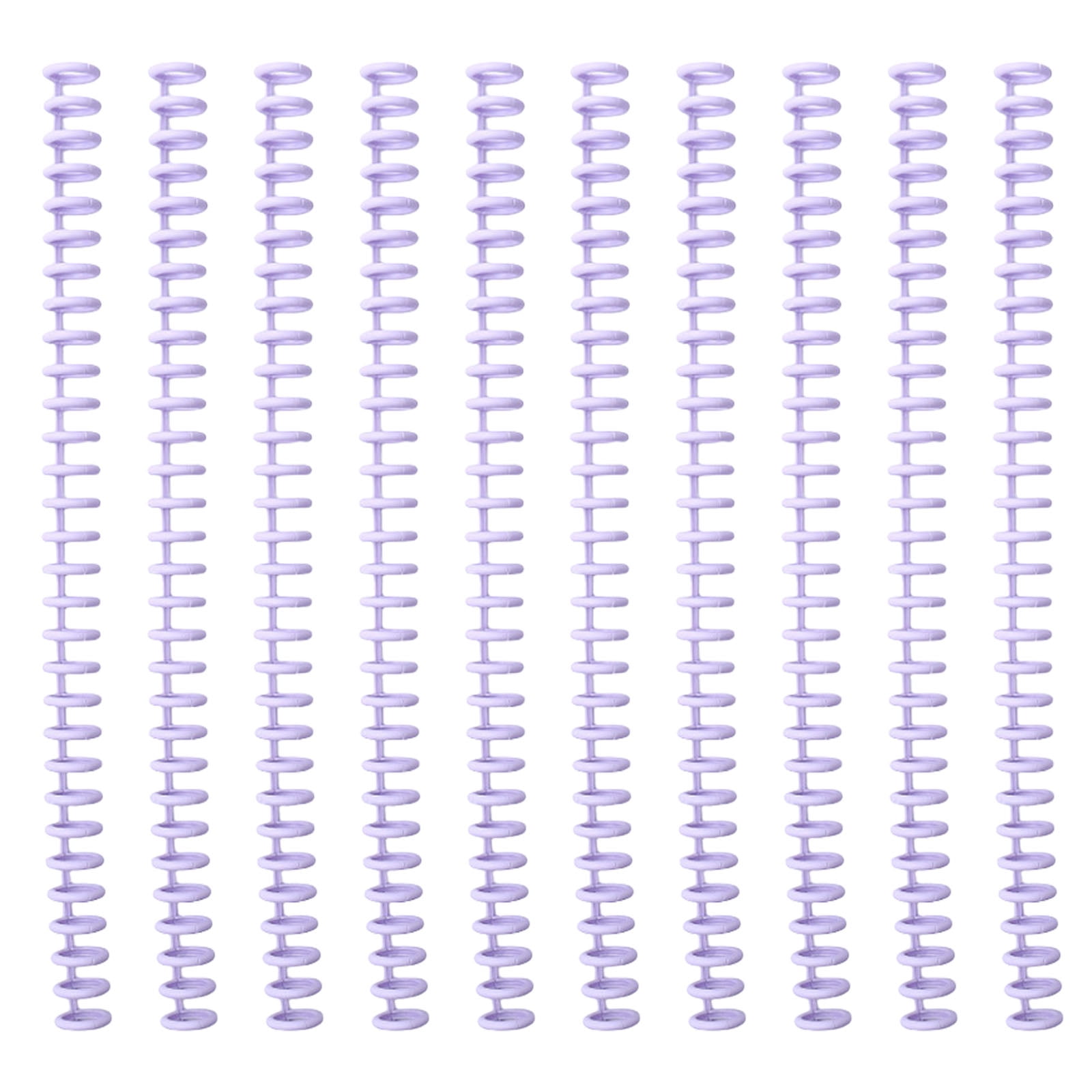 10 Pcs Comb Binding Spines with 30 Rings Plastic Spirals Binding Coils ...