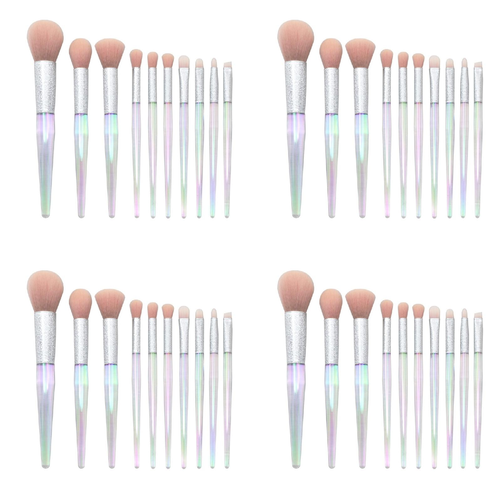 10 Pcs Conical Grinding Sand Mouth Tube Transparent Handle Makeup Brush ...