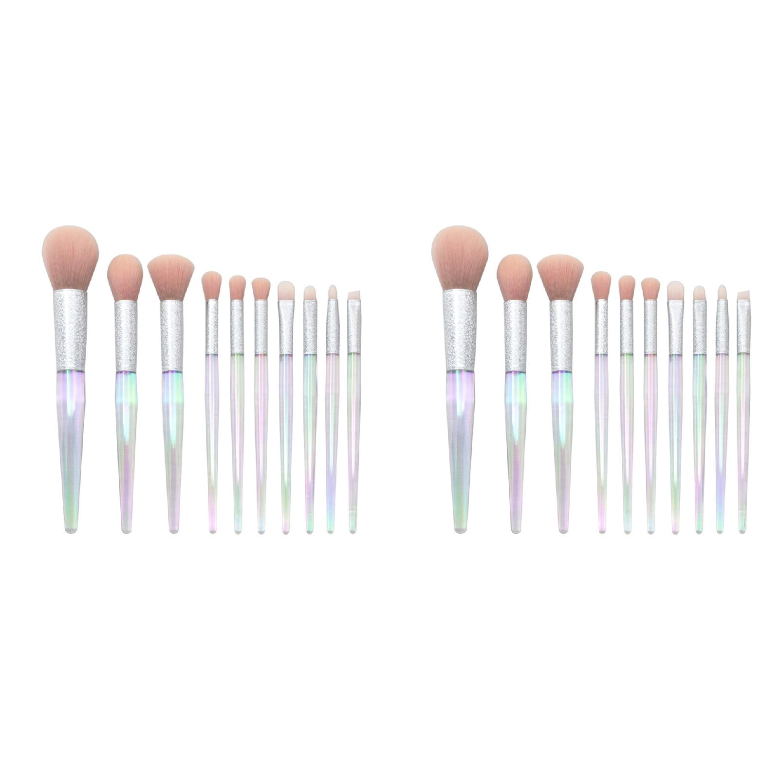 10 Pcs Conical Grinding Sand Mouth Tube Transparent Handle Makeup Brush ...