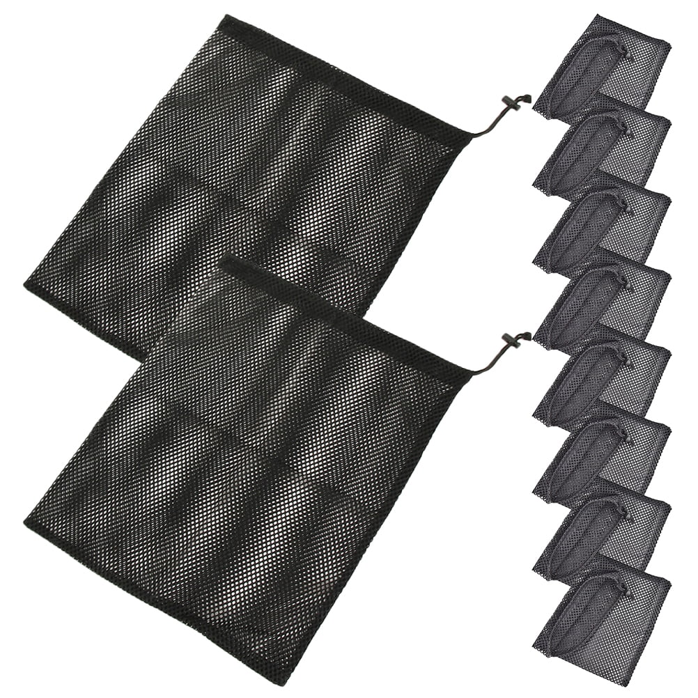 RENACLIPY Mesh Swim Bag for Sports, Black Mesh Bag, 10-Pack ...