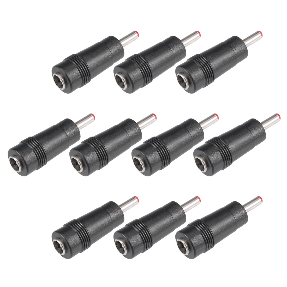 10 Pcs Copper DC Power Connector 5.5mmx2.1mm Female to 3.5mmx1.35mm ...