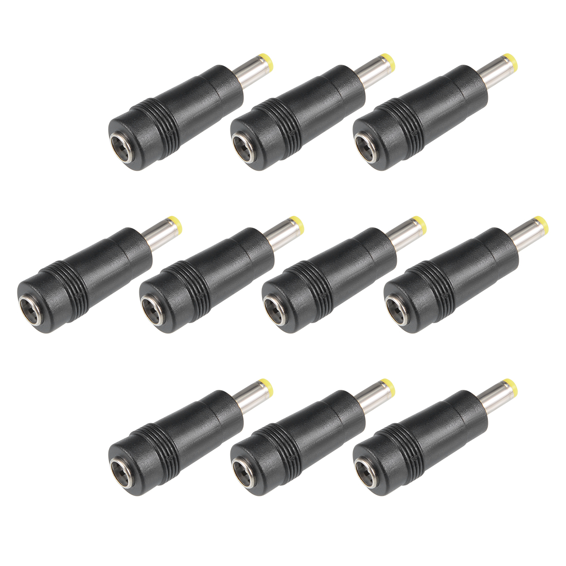 10 Pcs Copper DC Power Connector 5.5mmx2.1mm Female to 4.8mmx1.7mm Male ...