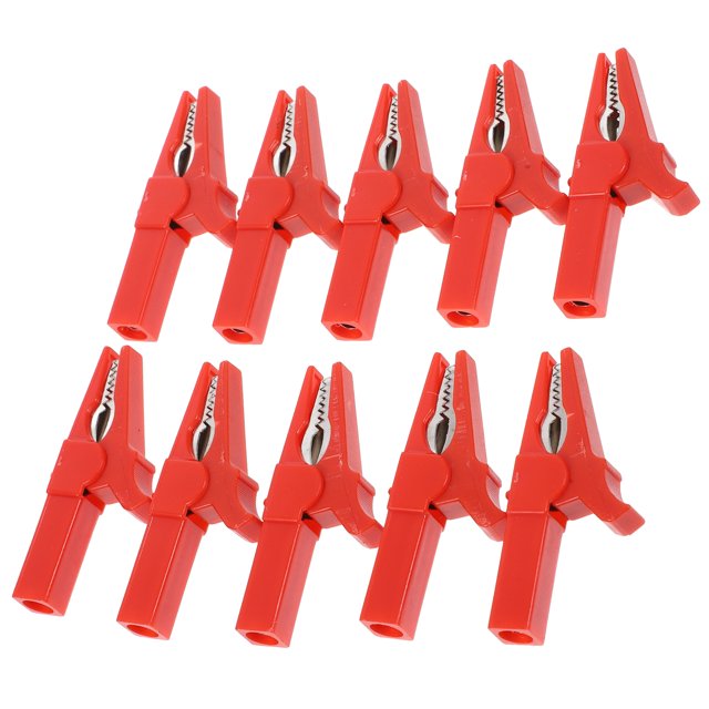 10 Pcs Copper Wire Clamp Current Test Clamp Test Clip Alligator Clip ...