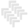 10 Pcs Corner Braces Angle Brackets Screen Window Frame Plastic ...
