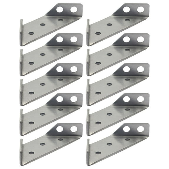10 Pcs Angle Brace for Furniture Angled Corner Code Brackets Joints ...