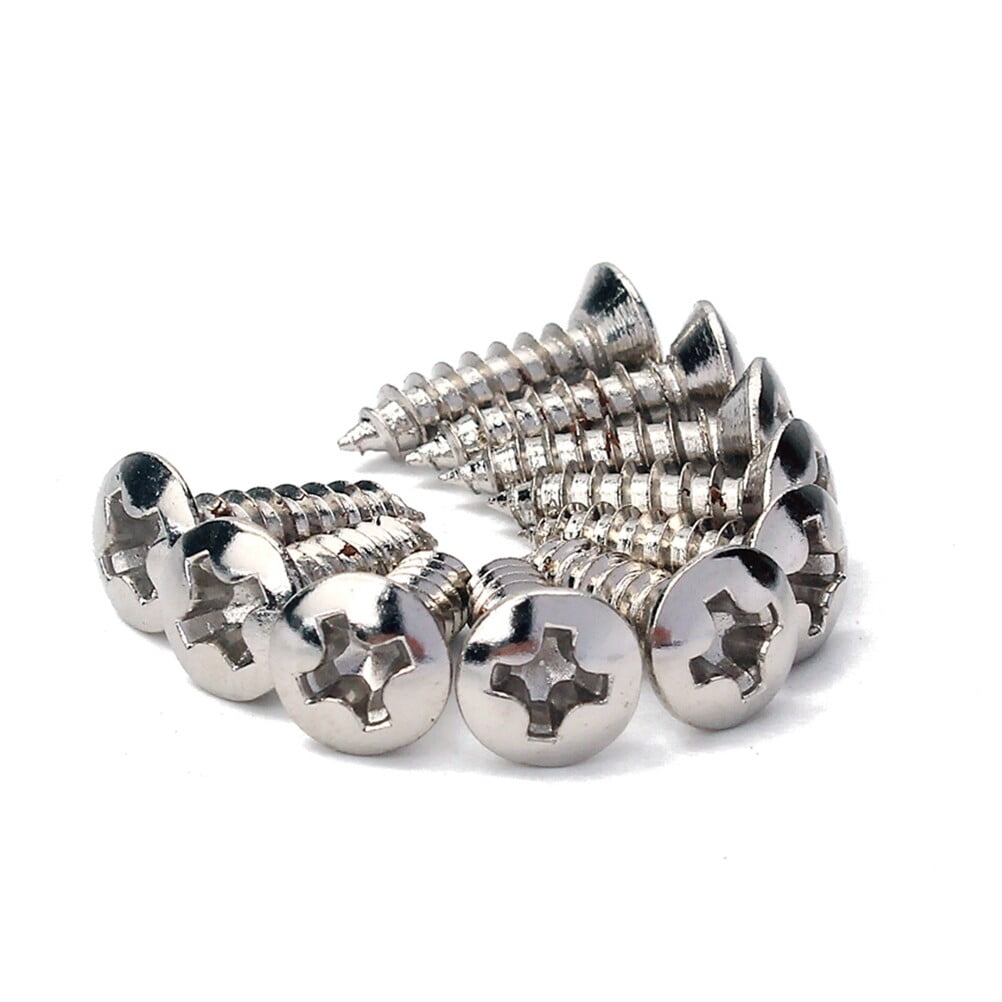 10 Pcs Cover Plate Screws Bass Guitar Accessory Screws Pickguard Plate ...