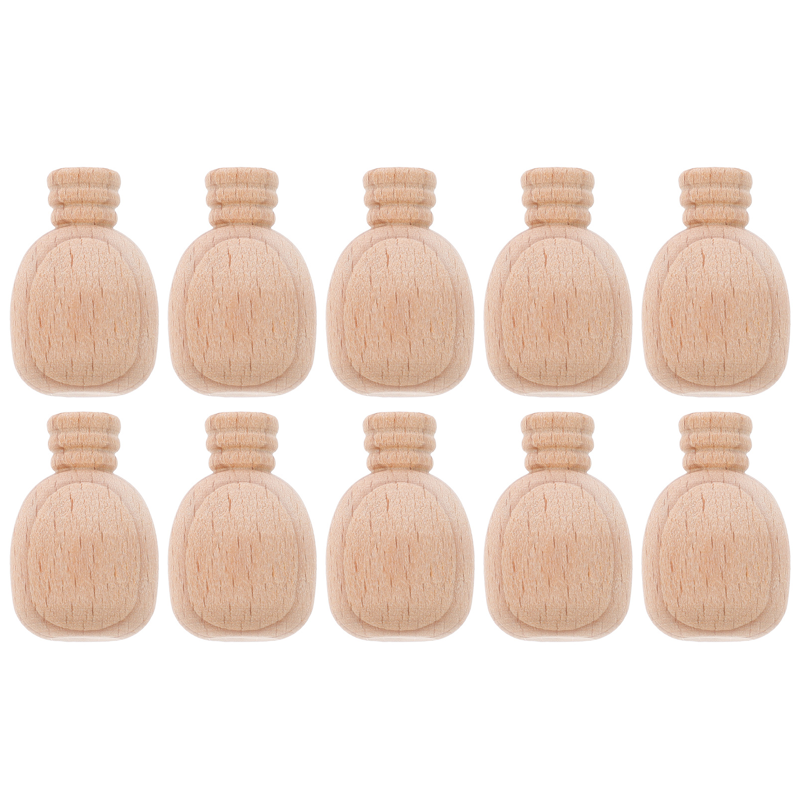 10 Pcs Crafts Building Blocks Mini Bottles of Liquor Wood Wine Bottle ...