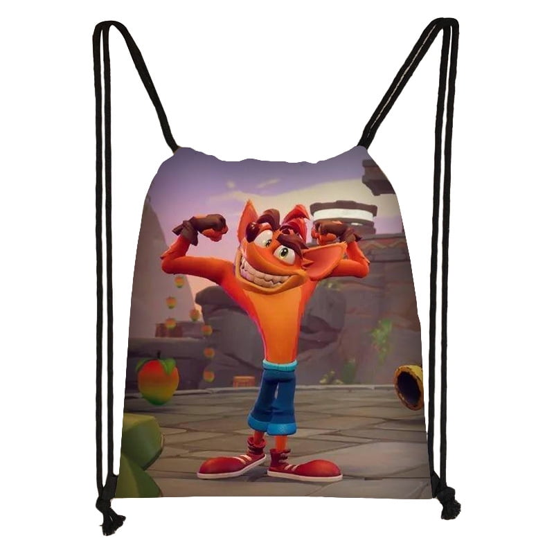 10 Pcs Crash Bandicoot Drawstring Bags Crash Bandicoot Birthday Party ...