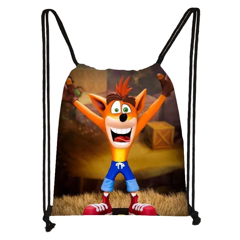 10 Pcs Crash Bandicoot Drawstring Bags Crash Bandicoot Birthday Party ...