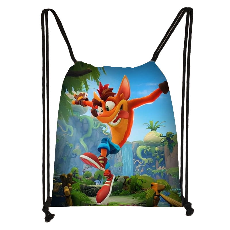10 Pcs Crash Bandicoot Drawstring Bags Crash Bandicoot Birthday Party ...