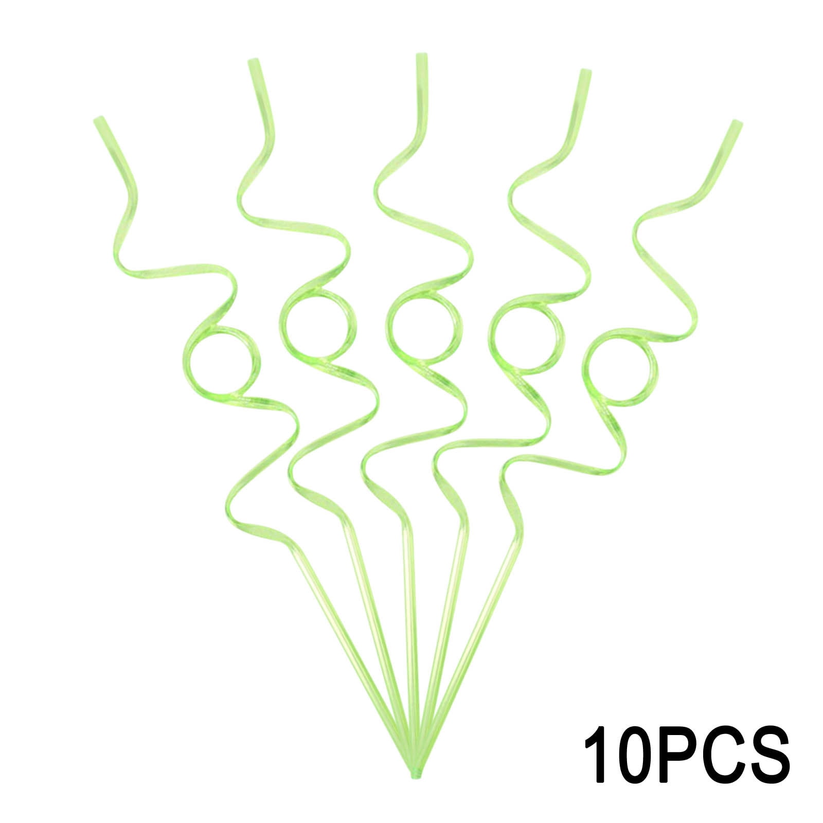 10 Pcs Crazy Straws, Colorful Funny Straws for Kids Reusable Silly ...