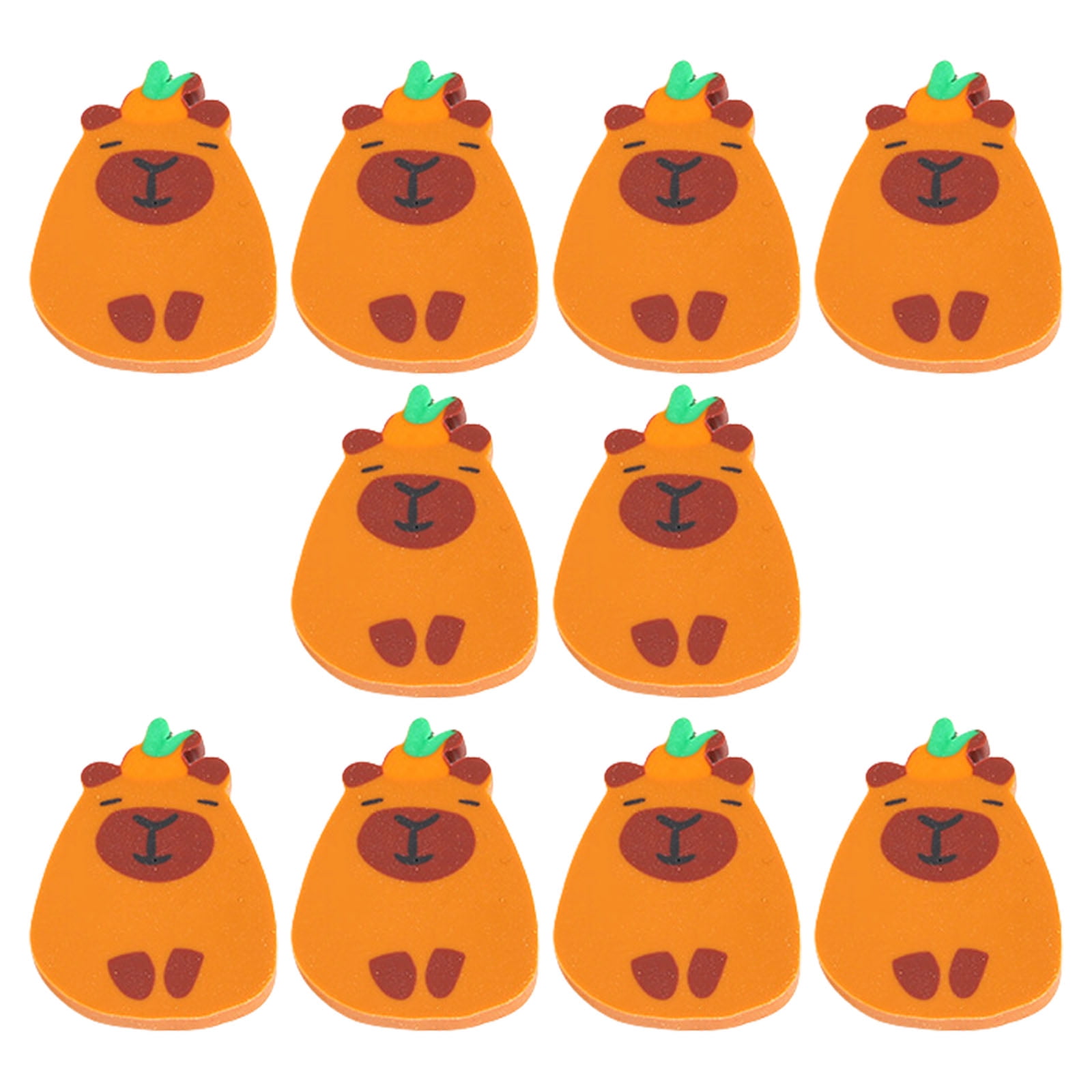10 Pcs Creative Erasers Lovely Eraser Capybara Erasers Pencil Erasers ...