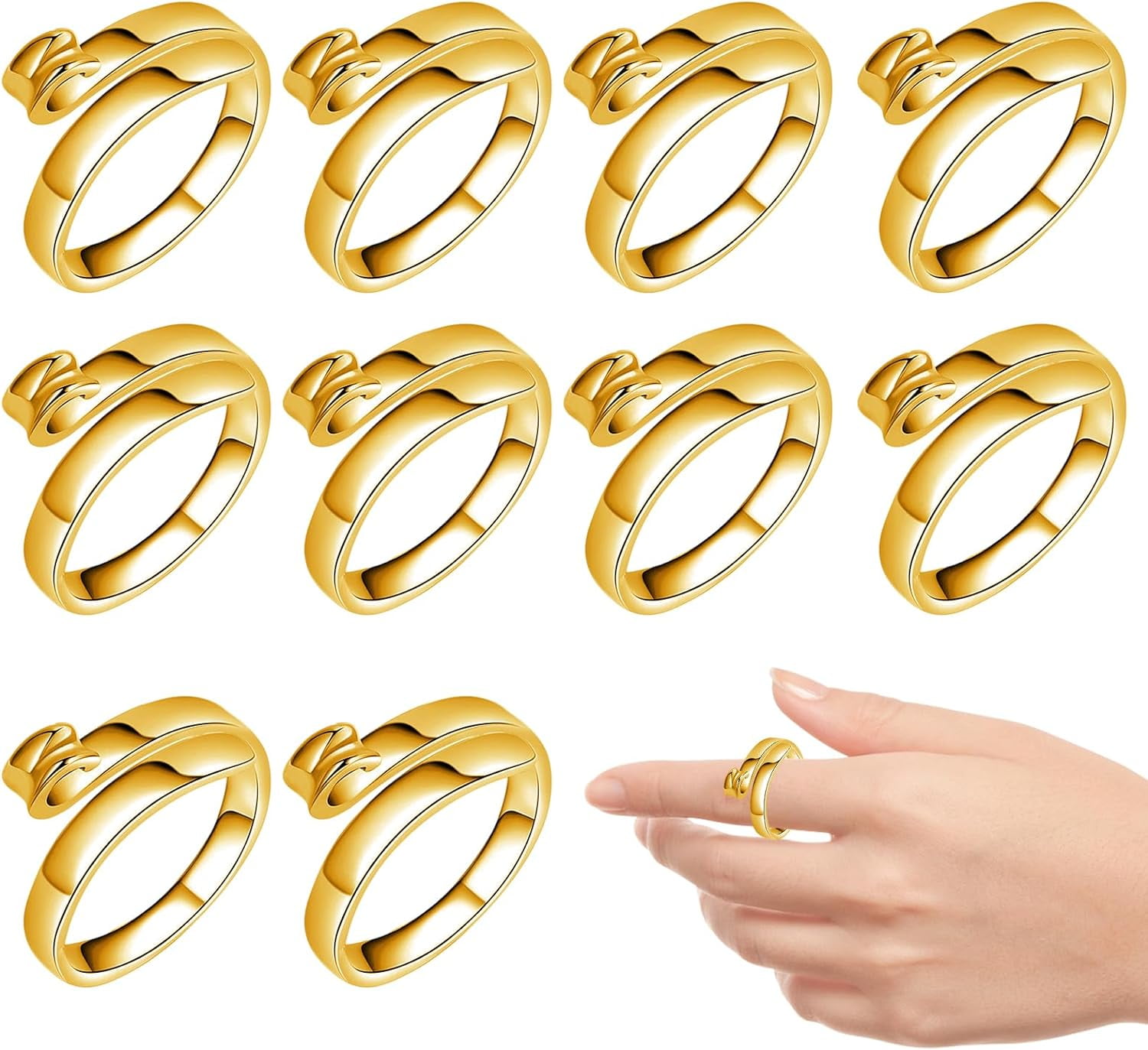 10 Pcs Crochet Loop Rings, Adjustable Hook Knitting, Djustable Crochet ...