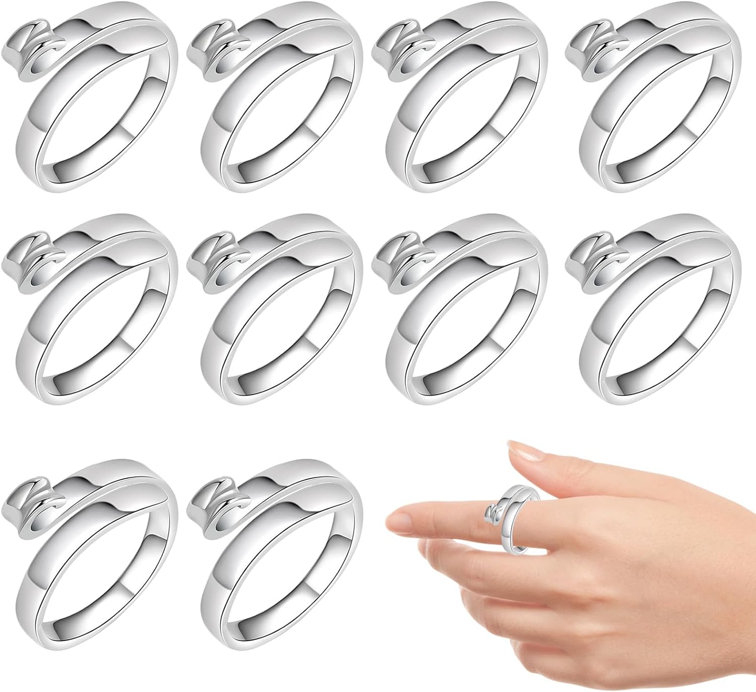 10 Pcs Crochet Loop Rings, Adjustable Hook Knitting, Djustable Crochet ...