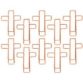 FENGGUIQU Rose Gold Cross Paper Clips for Office Use Metal Material ...