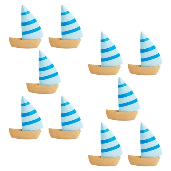10 Pcs Cruise Ship Ship Model Lightweight Sailboat 2.90X2.30X1.30CM ...