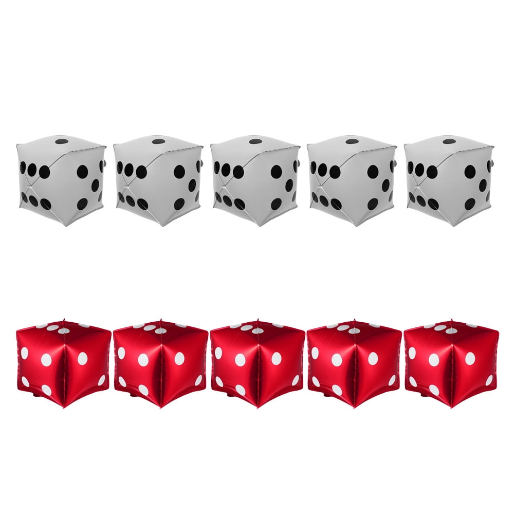 LIFKOME Game Night Decor Cube Theme Balloon Square Shape Dice Party ...