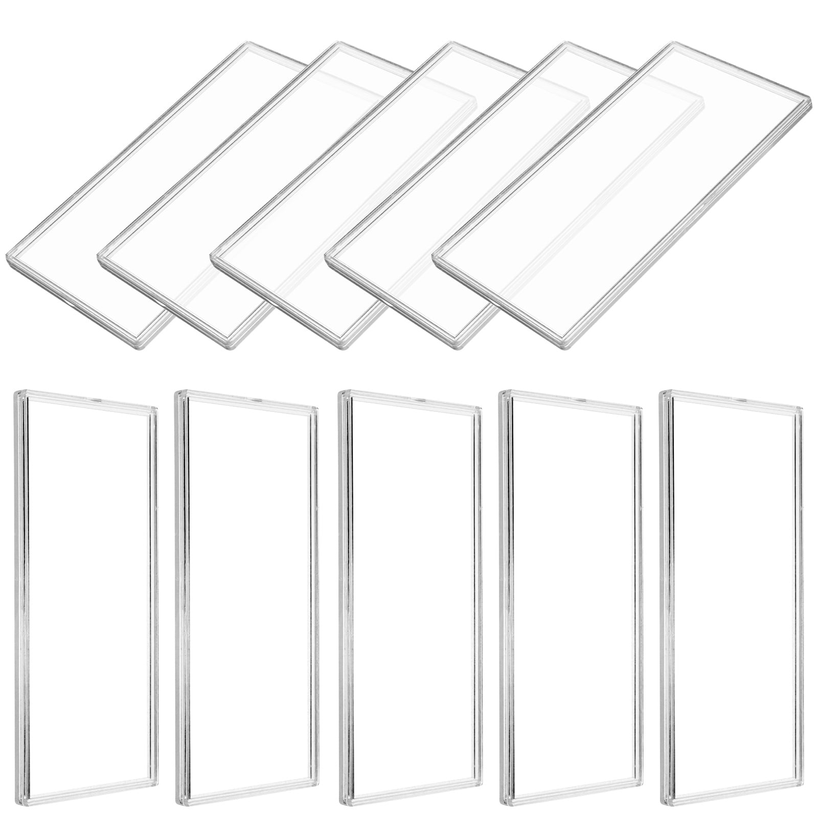 10 Pcs Currency Organizer Clear Protective Case Note Card Holder Coins ...