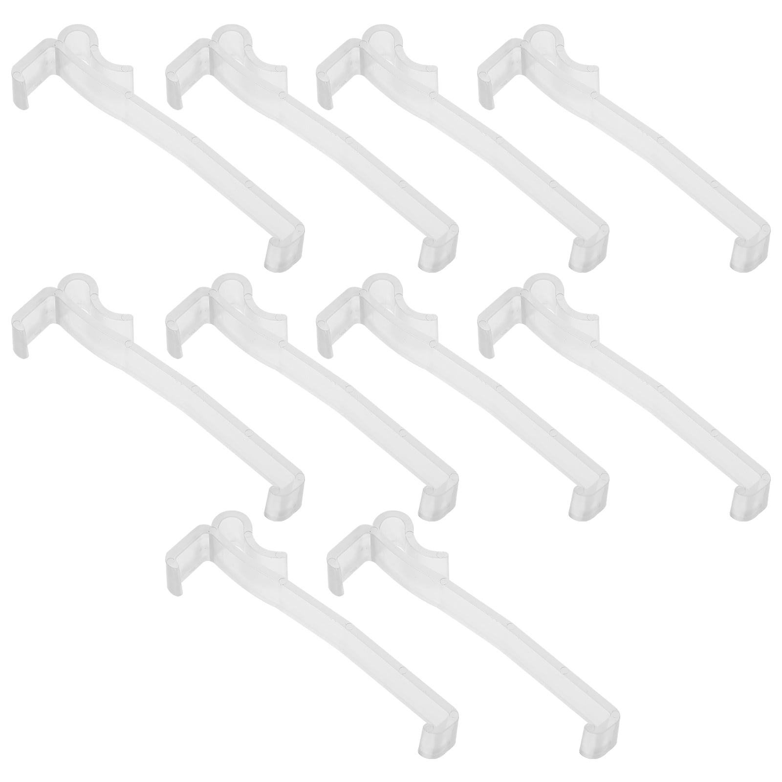 10 Pcs Curtain Rod Hooks Vertical Clip Restaurant Accessory - Walmart.com