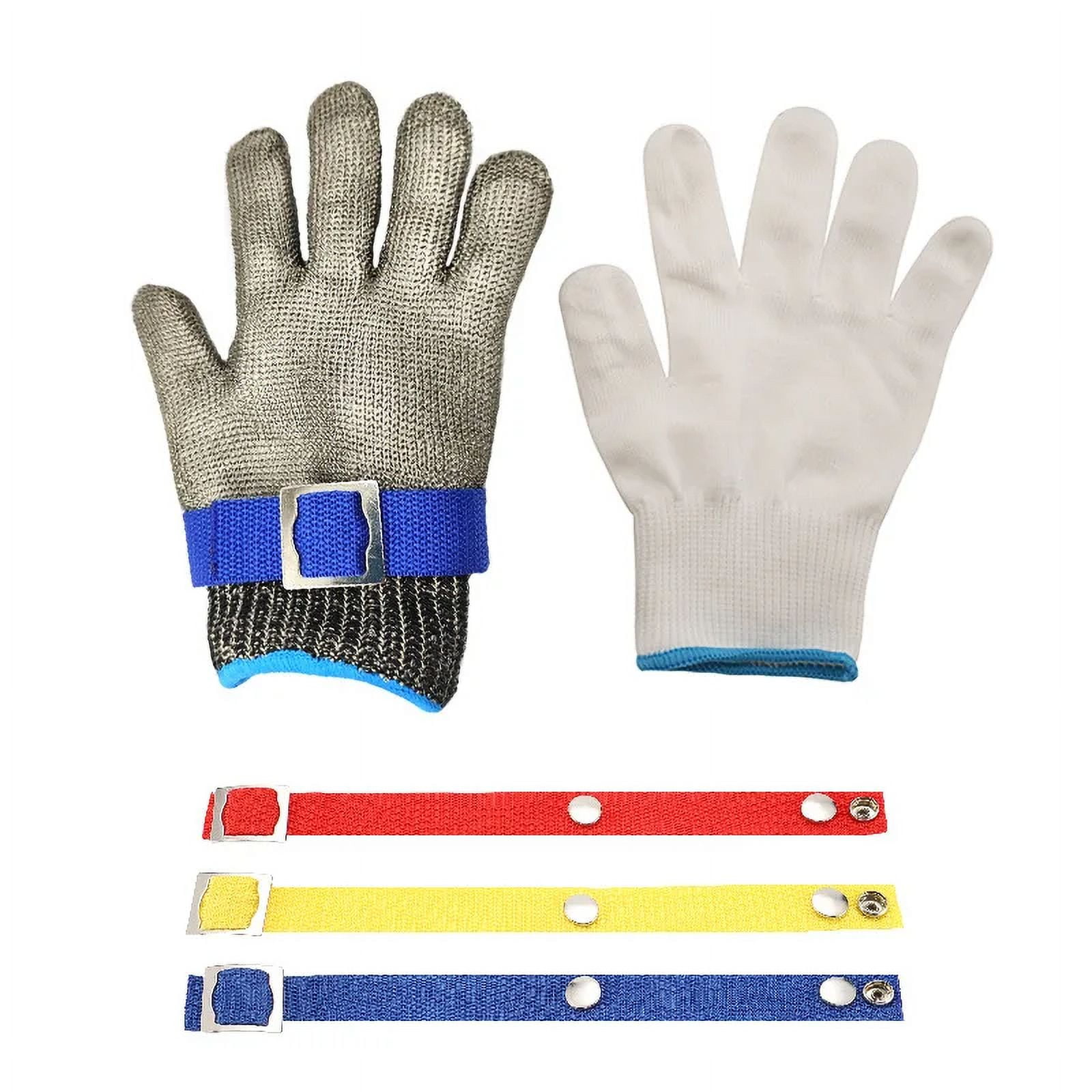 10 Pcs Cut Resistant Stainless Steel Gloves Working Safety Gloves Metal ...