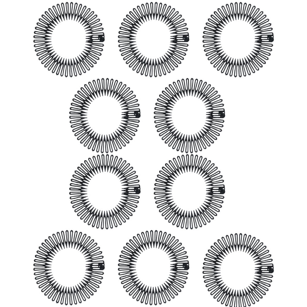 10 Pcs Cute Fashion Rice Powder Comb Spring Wig Insert Full Wavy ...