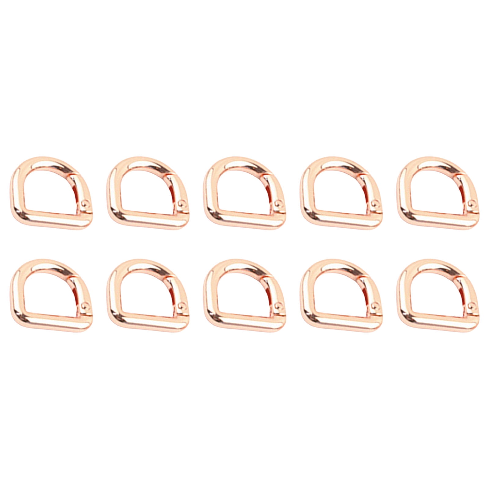 10 Pcs D Rings Spring Key Hooks Keyring Clip Easy to Use for Metal ...