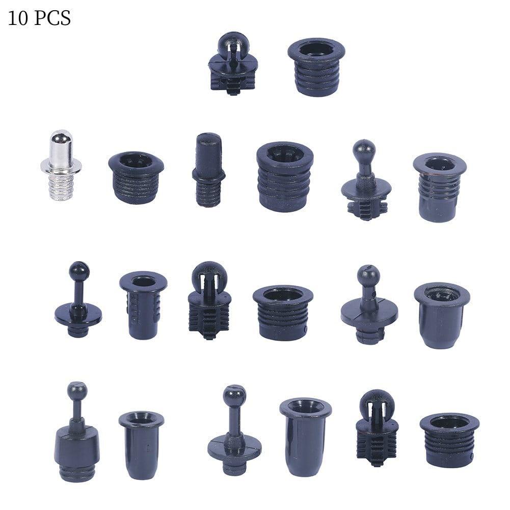 10 Pcs DIY Audio Speaker Buckles Plastic Ball Socket Type Grill Guides ...