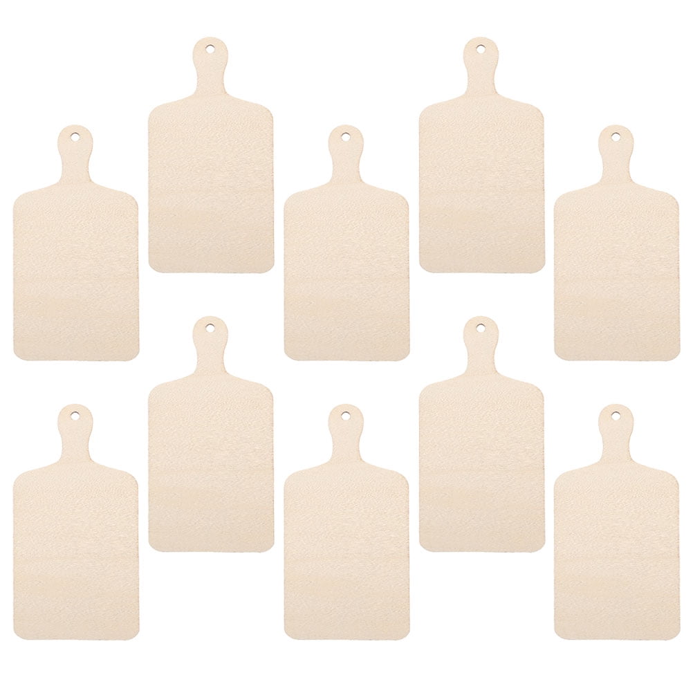 10 Pcs DIY Wooden Cutting Board Cheese Pizza Garnish Tray Boards Bulk ...