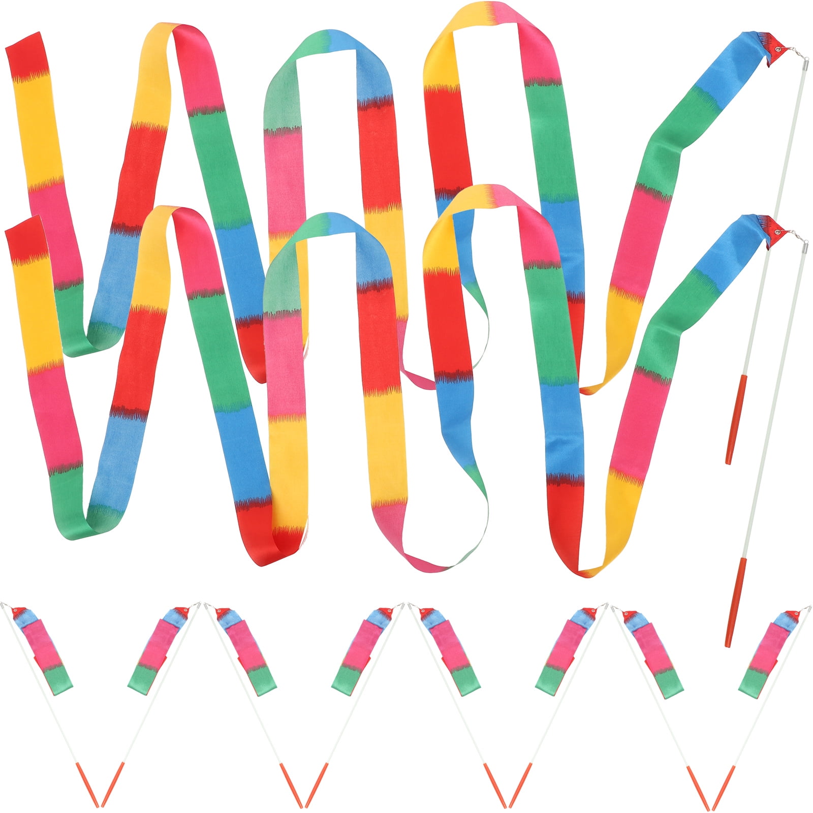 10 Pcs Dance Ribbon Dancing Ribbons Dancer Wand for Kids Child Toys ...