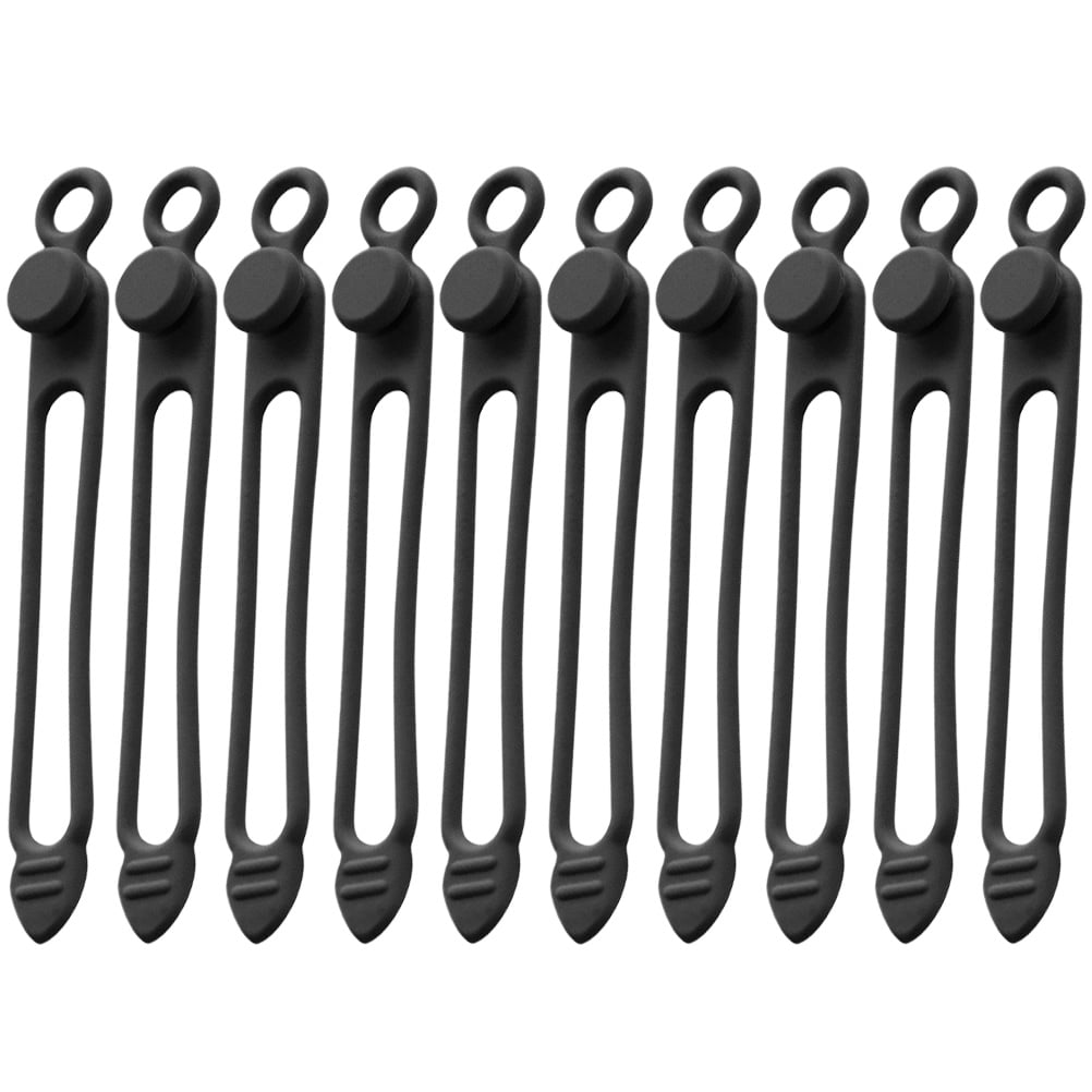 10 Pcs Data Cable Strap Silicone Cord Tie Wire Organizer and Cables ...