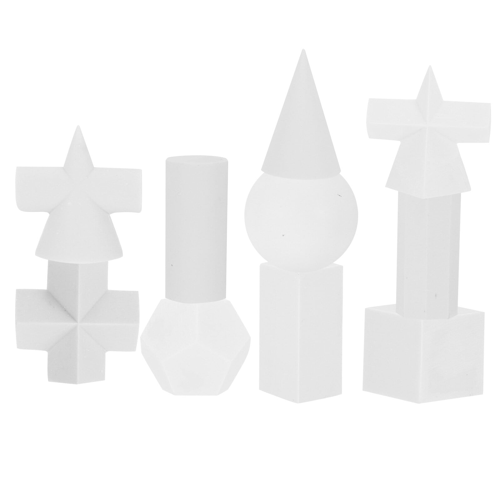 10 Pcs Decor Home Geometric Models Sketch Geometrical Sculpture Sketch ...